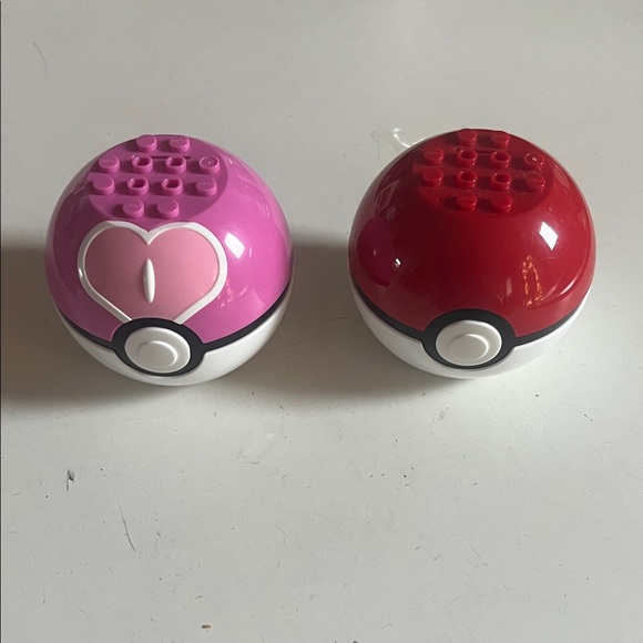 Lego | Toys | Lego Pok Ball Set Red And Pink | Poshmark